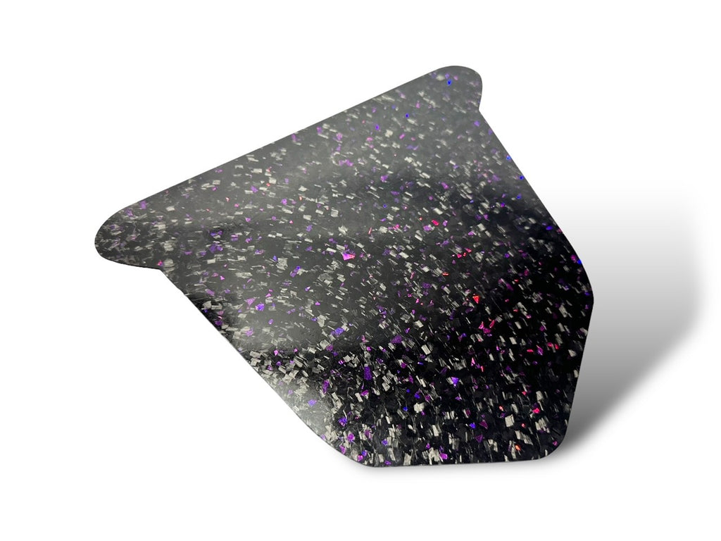 UNIVERSAL 'PURPLE DISCO' FORGED CARBON FIBER REAR NUMBER PLATE ...