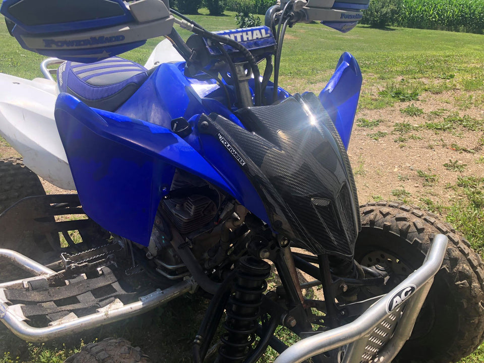 YAMAHA RAPTOR 125 CARBON FIBER HOOD | FourWerx Carbon - Carbon Fiber ...