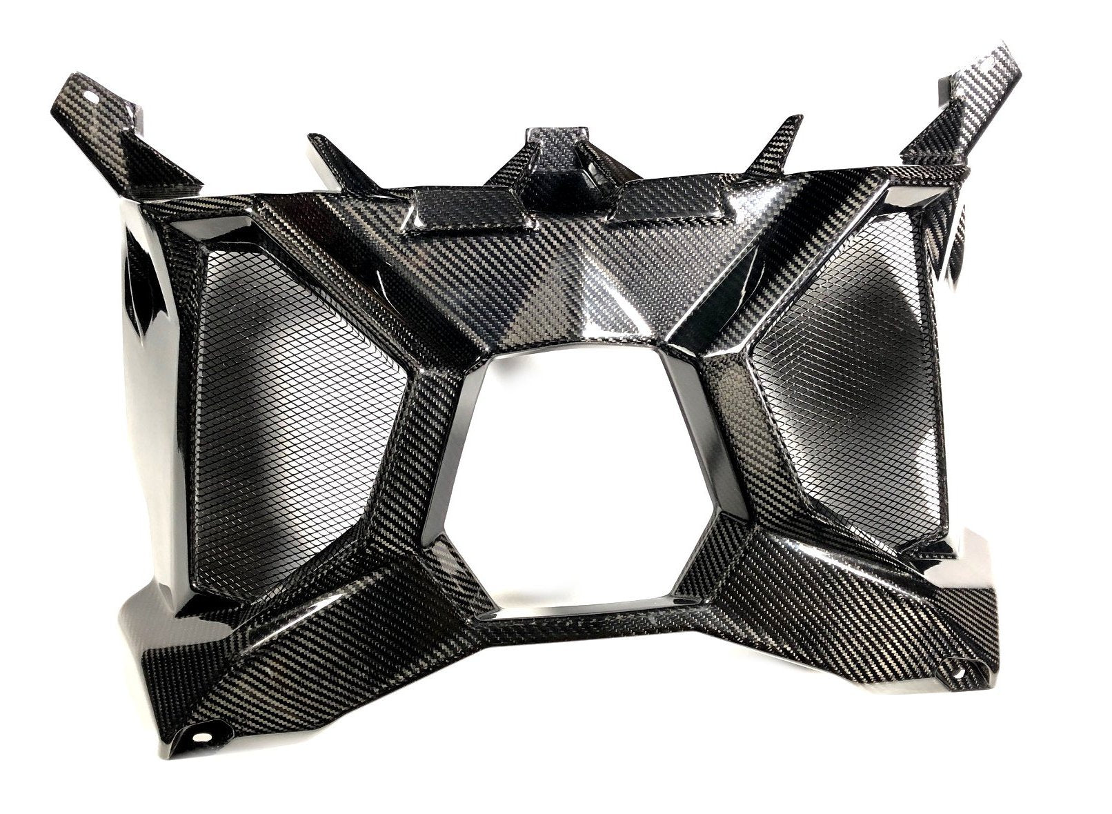 CAN AM MAVERICK X3 CARBON FIBER EXHAUST SURROUND / REAR SHROUD ...